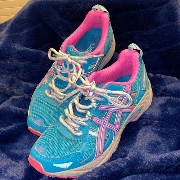 Asics | Shoes | Asics Gelventure 5 Turquoise With Hot Pink Accent Color ...